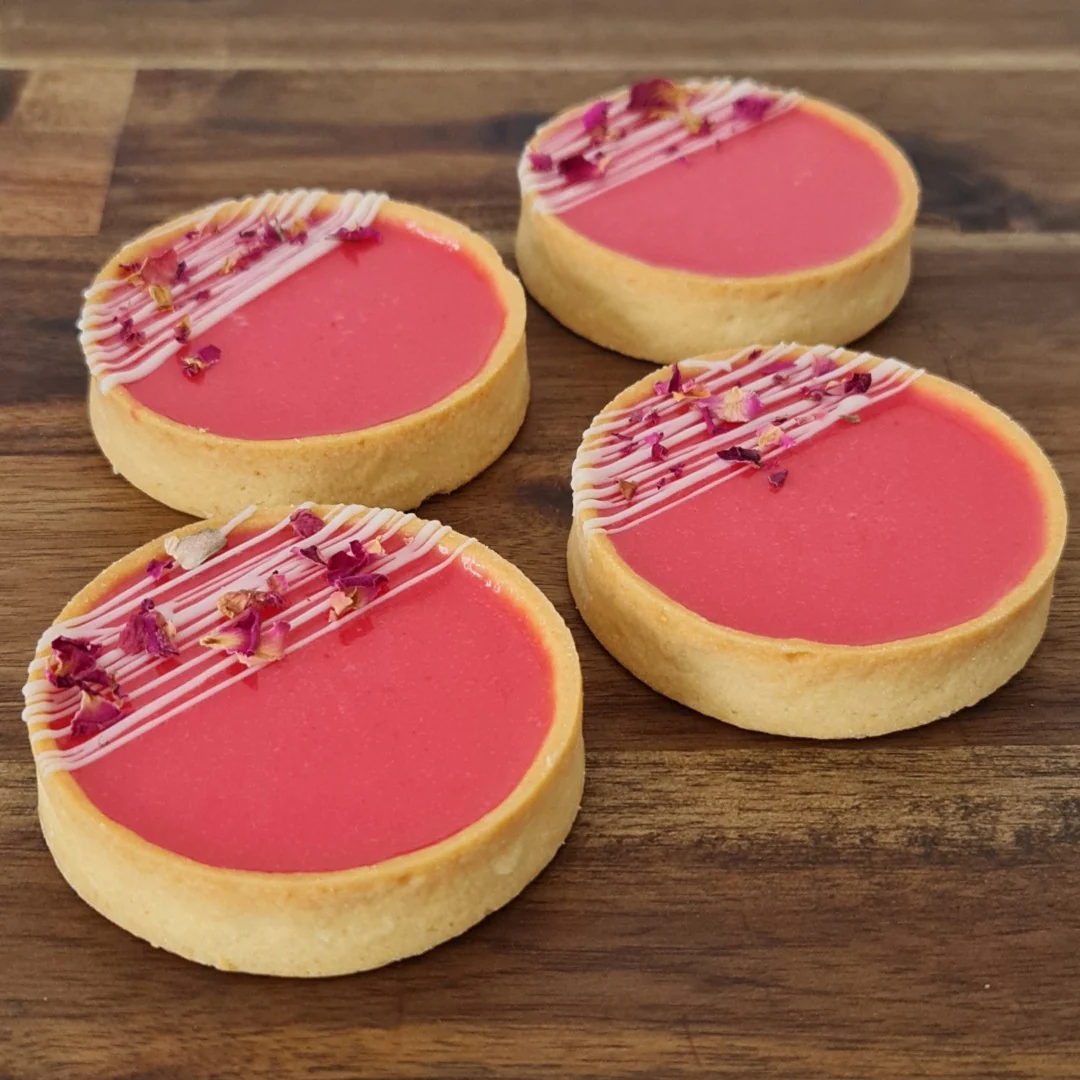 White Choc Strawberry - Tarts - 6 Pack | Forbidden Sweets